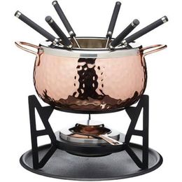 Fondue &raquo;&laquo; handgefertigt, mit Kupfereffekt gold Einheitsgr&ouml;&szlig;e