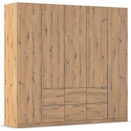 OTTO home Dreht&uuml;renschrank &raquo;Kleiderschrank Schrank Garderobe AGORDO mit Dekor- oder Hochglanzfront&laquo; in zwei Griff-Farben, Breite 226 cm, mit 