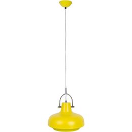 NOWA H&auml;ngeleuchte &raquo;LIEKE&laquo; E27 1 Stk. Zitronengr&uuml;ne H&auml;ngeleuchte Metall verchromt, &oslash; 260mm, E27 40W 1, &Oslash; 26cm H: 150cm, 1 Stk.