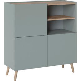 Home Affaire Highboard &raquo;Scandi&laquo; H&ouml;he 105 cm Holzwerkstoff B/H/T: 99,8cm x 105,3cm x 41,7cm, 3 Stk.