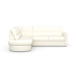 Sit & More sit&more Ecksofa &raquo;Panini L-Form&laquo; wahlweise mit Schlaffunktion und Bettkasten beige B/H/T: 243cm x 87cm x 175cm, Struktur weich, Ottomane links, ohne 