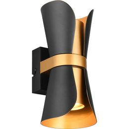 Trio Leuchten Wandleuchte &raquo;COAT, up-and-down Wandlampe exkl 2x GU10 max 10W, zweifarbig&laquo; GU10 1 Stk. warmwei&szlig; - kaltwei&szlig; moderne Design Wandleuchte 