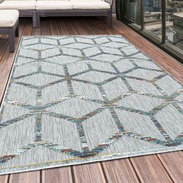 Ayyildiz Teppiche Outdoorteppich &raquo;BAHAMA 5151&laquo; rechteckig 8 mm H&ouml;he L&auml;ufer, Flachflor mit Hoch-Tief-Struktur, In-und Outdoor geeignet bunt Polypropylen B : 140cm 1 Stk.