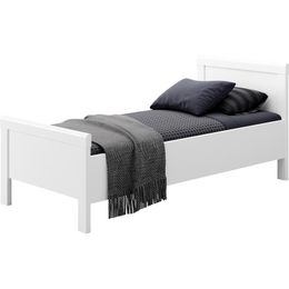 Priess Einzelbett &raquo;Arnsberg&laquo; Komfortliegeh&ouml;he wei&szlig; Liegefl&auml;che L&auml;nge B: 200cm x 100cm, H&ouml;he Bettseite: 49cm, ohne Matratze