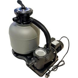 KWAD Sandfilteranlage &raquo;SH 8&laquo; Pumpenleistung maximal 14 m&sup3;/h, Filterleistung 8 m&sup3;/h grau Kunststoff, Materialmix B/H/L: 40,5cm x 54,5cm