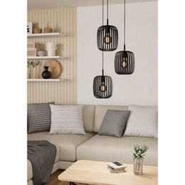 Eglo H&auml;ngeleuchte &raquo;ROMAZZINA Pendelleuchte, Esstischleuchte, sandfarben, Metall, E27&laquo; E27 1 Stk. H&auml;ngelampe, Wohnzimmer, modern, ballonf&ouml;rmiger 