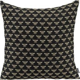 HOCK Dekokissen &raquo;Bienchen Maja&laquo; mit Bienen-Motiv, Kissenh&uuml;lle mit F&uuml;llung, 1 St&uuml;ck schwarz Polyester B/L: 45cm x 45cm, 1 Stk.