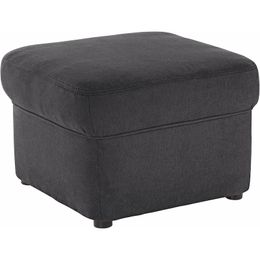 DOMO collection Polsterhocker &raquo;SARAFINA 61x61 cm, hochwertig und komfortabel&laquo; grau Microfaser PRIMABELLE (100% Polyester) / Struktur (90% Polyester; 
