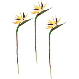 I.GE.A. Kunstblume &raquo;K&uuml;nstliche Blume Strelitzie Paradiesvogelblume Exotischer Dekozweig&laquo; Zweig Einzelblume Dekoblume Stielblume Hochzeit Dekoration 