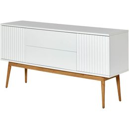 Jahnke Sideboard &raquo;GRACE SB 150&laquo; Sideboard, 2 T&uuml;ren & 2 Schubladen, Skandi-Design, Breite: 150 cm wei&szlig; Holzwerkstoff B/H/T: 150cm x 74,8cm x 39,6cm, 2 Stk., 