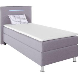 Collection AB Boxspringbett &raquo;London, inklusive Topper und Kissen, mit LED-Beleuchtung&laquo; Boxspringbett erh&auml;ltlich in 90cmx200cm, 140cmx200cm & 
