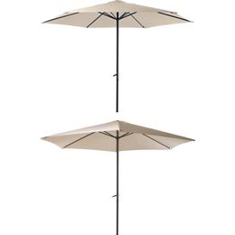 Garden Pleasure Sonnenschirm &Oslash; 300 cm, creme beige Bezug: 100% Polyester Einheitsgr&ouml;&szlig;e