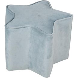 Roba Kinderhocker &raquo;Lil Sofa&laquo; in Sternform blau B/H/T: 32cm x 24cm x 30cm, Samt