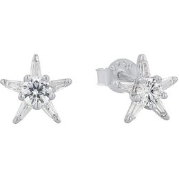 Amor Damen Paar Ohrstecker &raquo;2024104&laquo; mit Zirkonia (synth.) silber 9mm, Silber 925 (Sterlingsilber)