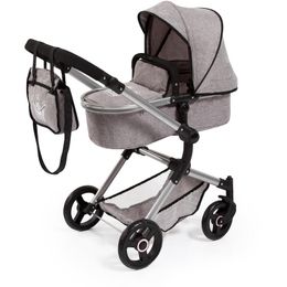 BAYER Kombi-Puppenwagen &raquo;Vario, Grau&laquo; inkl. Wickeltasche grau Einheitsgr&ouml;&szlig;e Kombi-Puppenwagen