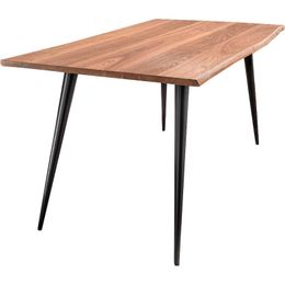PAROLI Esstisch &raquo;Hannah&laquo; in 3 Breiten braun B/H/T: 140cm x 75cm x 90cm
