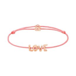 Echtzeit Damen Armband &raquo;Schmuck Geschenk Edelstahl-Nylon-Armband Love Letters&laquo; 21cm, Edelstahl Nylon