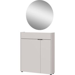 Germania Garderoben-Set &raquo;GW-Ameca&laquo; 2 Stk. tlg. beige Holzwerkstoff B/H/T: 83cmcm x 200cmcm x 22cmcm, ohne Garderobenpaneel