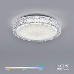 JUST LIGHT Deckenleuchte &raquo;FRIDA&laquo; LED-Board 1 Stk. Neutralwei&szlig; Tageslichtwei&szlig; warmwei&szlig; - kaltwei&szlig; LED, CCT-tunable white, Serienschalter, Memory, nach 