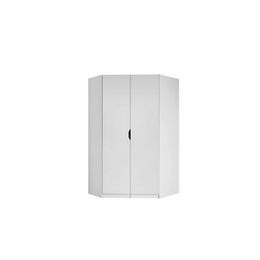 Rauch Eckkleiderschrank &raquo;Freiham&laquo; mit Griffmulde wei&szlig; Holzwerkstoff wei&szlig;, B/H/T: 90cm x 197cm x 108,5cm