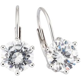 Bruno Banani Damen Paar Ohrh&auml;nger &raquo;Schmuck Geschenk Silber Ohrring mit Glitzerstein&laquo; mit Zirkonia (synth.) silber 8,3mm, Silber 925 (Sterlingsilber)