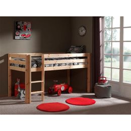 Vipack Hochbett &raquo;Pino&laquo; Made in Europe beige Liegefl&auml;che B/L: 90cm x 200cm, kein H&auml;rtegrad, ohne Matratze