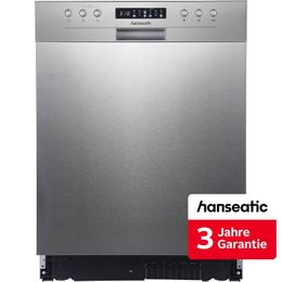 Hanseatic Unterbaugeschirrsp&uuml;ler &raquo;HGU6082C13J7709DI&laquo; 13 Ma&szlig;gedecke inkl. 3 Jahre Herstellergarantie silber H&ouml;henverstellbarer Oberkorb und umklappbare 