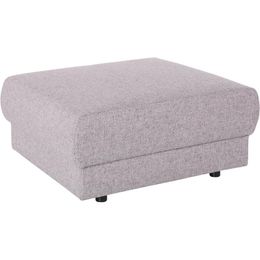 OTTO home Hocker &raquo;Hobro&laquo; in 3 Bezugsstoffen und vielen Farben grau Luxus-Microfaser Lederoptik (100% Polyester);Struktur grob (100% Polyester);
