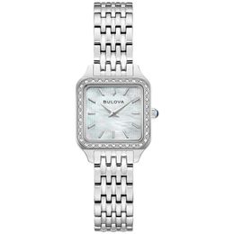 Bulova Damen Quarzuhr &raquo;Sutton&laquo; Armbanduhr, Damenuhr, Edelstahlarmband, analog, Diamant Einheitsgr&ouml;&szlig;e