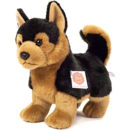 HERMANN TEDDY ORIGINAL Kuscheltier &raquo;Sch&auml;ferhund stehend schwarz/braun, 23 cm&laquo; zum Teil aus recyceltem Material braun Einheitsgr&ouml;&szlig;e Kuscheltier