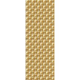 queence Vinyltapete &raquo;Leticia&laquo; Farbverlauf abstrakt bedruckt glatt 90x250cm, selbstklebend, kinderleichte Anbringung,, Sticker gold Vinyl B/L: 0,9m x 