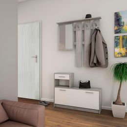 ByLiving Garderoben-Set &raquo;Tamina&laquo; 2 Stk. tlg. wei&szlig; Einheitsgr&ouml;&szlig;e
