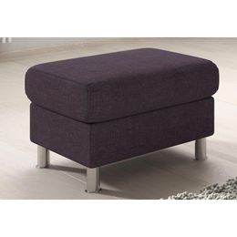 Trendmanufaktur Hocker &raquo;Rondo II zeitlos und bequem&laquo; wahlweise mit komfortablem Federkern, frei im Raum stellbar braun 100% Polyester B/H/T: 67cm x 