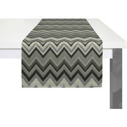 WIRTH Tischl&auml;ufer &raquo;BENEWITZ&laquo; gr&uuml;n Baumwolle, Polyester B/L: 40cm x 150cm, eckig