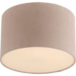 JUST LIGHT Deckenleuchte &raquo;GREEN DURO&laquo; E27 1 Stk. Warmwei&szlig; ExklusiveE27 beige 1, &Oslash; 35cm H: 18cm, 1 Stk.