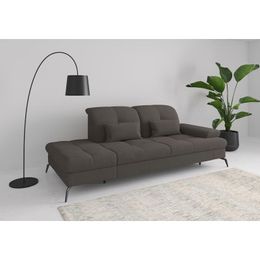 Sit & More sit&more Recamiere &raquo;Amica, inkl. Sitztiefenverstellung und Armteilverstellung&laquo; wahlweise mit Kopfteilverstellung und Stauraum grau 100% Polyester B/H/