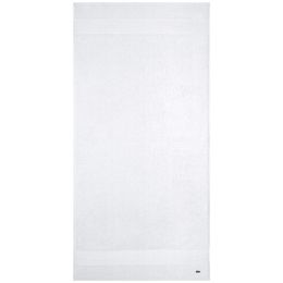 Lacoste Duschtuch &raquo;LLECROCO&laquo; mit Label-Applikationen wei&szlig; Frottier, Obermaterial: 100% Baumwolle B/L: 70cmx140cm, 1 Stk., Frottier