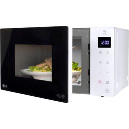 LG Mikrowelle &raquo;MS 23 NECBW&laquo; Mikrowelle 1000 W Smart Inverter Technologie, echte Glasfront wei&szlig; Einheitsgr&ouml;&szlig;e Mikrowelle