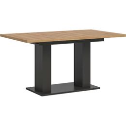 Home Affaire Esstisch &raquo;Motus, ausziehbar 150 -190 cm, inklusive 40 cm Einlegeplatte&laquo; Set, 1 Stk. tlg. Doppels&auml;ulengestell mit Bodenplatte, Tisch, 