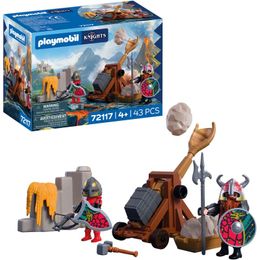 Playmobil Konstruktions-Spielset &raquo;Steinkatapult Drachenritter (72117), Knights&laquo; bunt Einheitsgr&ouml;&szlig;e Konstruktions-Spielset