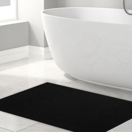 HAMMETEX Badematte &raquo;rutschfeste Badvorleger, Hotelmatte&laquo; H&ouml;he 7,5 mm rutschhemmend beschichtet strapazierf&auml;hig einfarbig, 100% Baumwolle, in 2 Gr&ouml;&szlig;en 