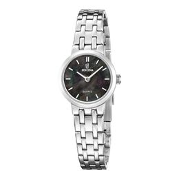 Festina Damen Quarzuhr &raquo;Mademoiselle&laquo; Armbanduhr, Damenuhr, Edelstahlarmband, analog silber Einheitsgr&ouml;&szlig;e
