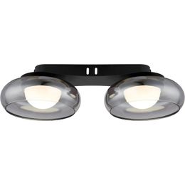Globo LIGHTING Deckenleuchte &raquo;CARLENE&laquo; LED-Modul 1 Stk. LED Deckenleuchte f&uuml;r Wohn- & Schlafzimmer modern grau 1, H: 10cm, 1 Stk.