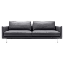 Creation BY ROLF BENZ 4-Sitzer &raquo;CR.414, Designsofa, Loungesofa&laquo; Wahlweise aus Leder oder Chenille schwarz B/H/T: 240cm x 91cm x 106cm, Leder OSKAR