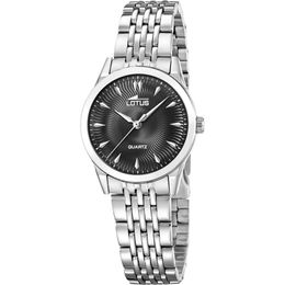 Lotus Damen Quarzuhr &raquo;Classic Steel&laquo; Armbanduhr, Damenuhr, Edelstahlarmband, analog silber Einheitsgr&ouml;&szlig;e