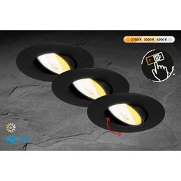 Briloner Leuchten LED Einbauleuchte &raquo;DIMARA&laquo; LED-Modul 1 Stk. 90x24 mm, Wohnzimmer, Flur 1, &Oslash; 48cm H: 7,8cm, 1 Stk.