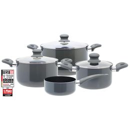 ELO Topf-Set &raquo;Rhino Topfset 4-teilig&laquo; Set, 7 Stk. tlg. Aluminium grau Einheitsgr&ouml;&szlig;e