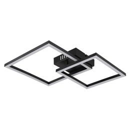 Globo LIGHTING LED Deckenleuchte &raquo;TYLER&laquo; LED-Modul Warmwei&szlig; Deckenlampe/Wohnzimmer/Schlafzimmer/modern schwarz Einheitsgr&ouml;&szlig;e