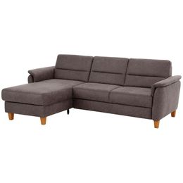 Home Affaire Ecksofa &raquo;Palmera L-Form, B: 244 cm - OTTO. Verl&auml;ssliche Qualit&auml;t.&laquo; optional Schlaffunktion & Bettkasten, Federkern grau 100% Polyester;