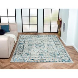 MyFlair Teppich &raquo;My Heriz 3&laquo; rechteckig 8 mm H&ouml;he Kurzflor, klassisches Orient Design, besonders weich durch Microfaser braun Polyester B : 200cm 1 Stk., 8mm,